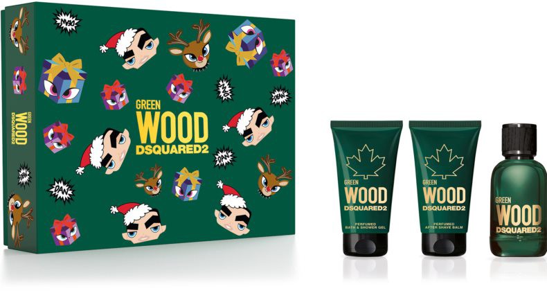 Dsquared - Green Wood edt 50ml + 50ml kupka + 50ml balzam / MAN / SET ...
